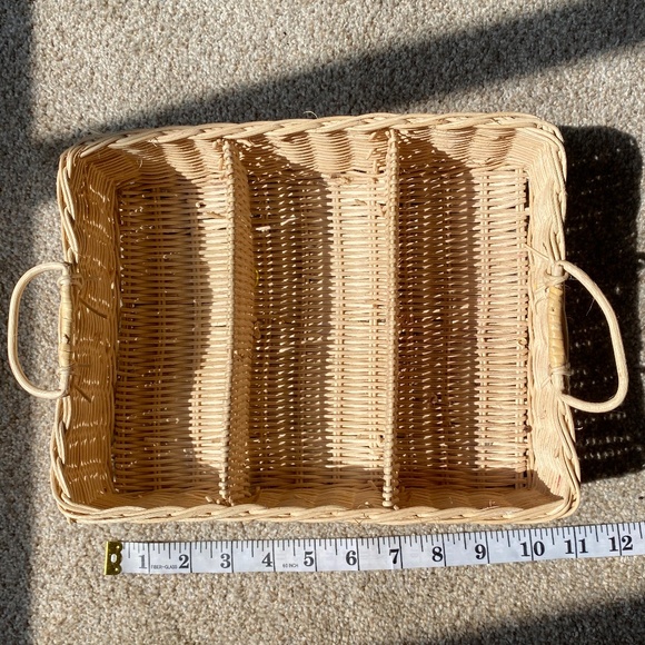Storage & Organization | Wicker Tray Wicker Baskets | Poshmark